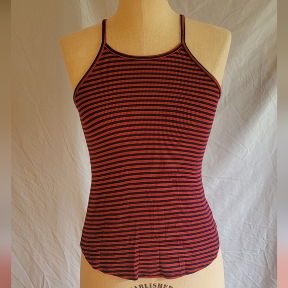 Splendid | Tops | Womens Red And Black Striped Tank Top | Poshmark